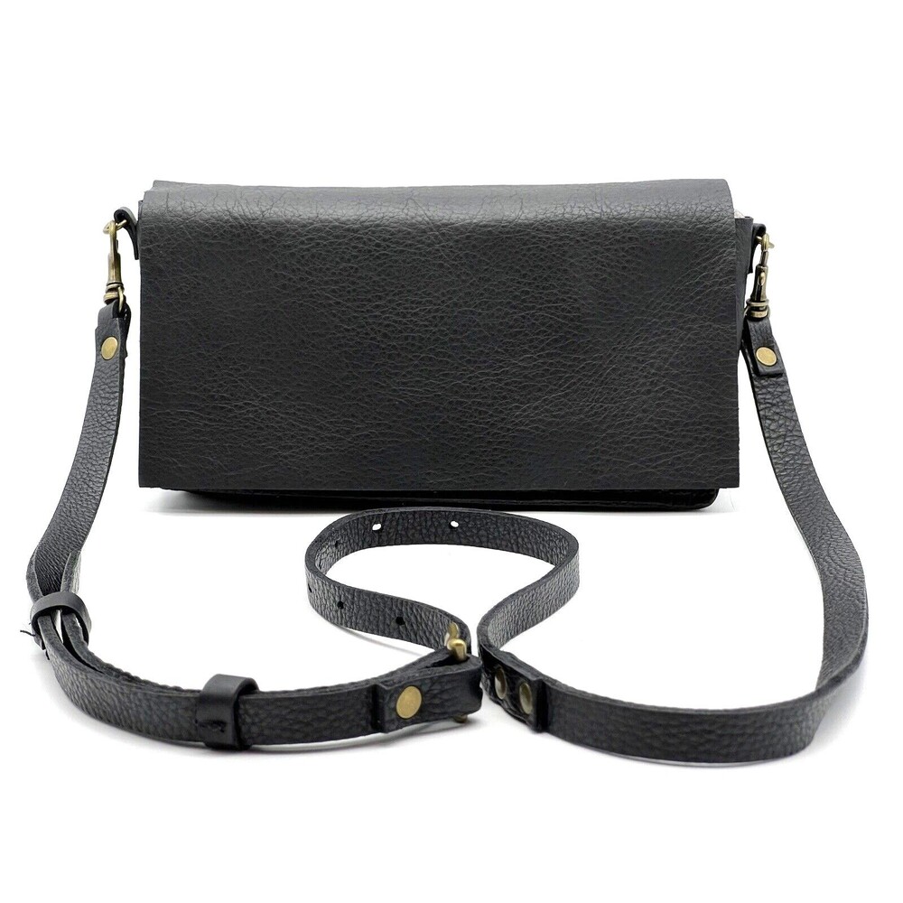 Stitch And Tickle Mini Messenger Crossbody Bag Leathe… - Gem